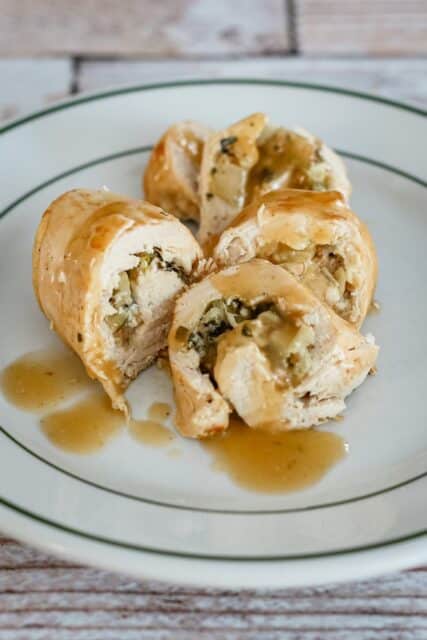 Apple Stuffed Chicken Breasts With Easy Gravy - Classic Recipes