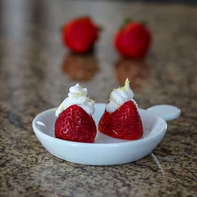 Lemon Cream Cheese Filled Strawberries - Classic Recipes